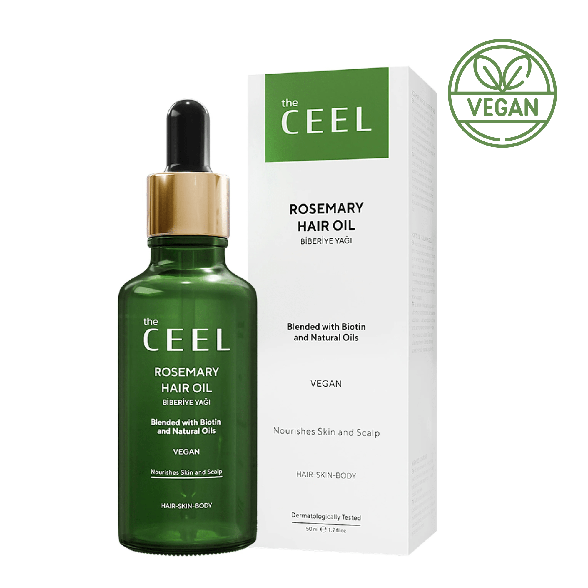 Ceel Rosemary Hair Oil-50ml – Scalp and Hair Nourishment – Ceel AU
